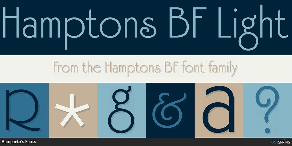 Hamptons BF Light Font