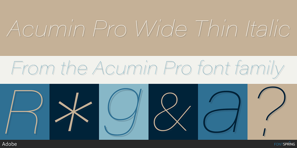 Acumin Pro Wide Font