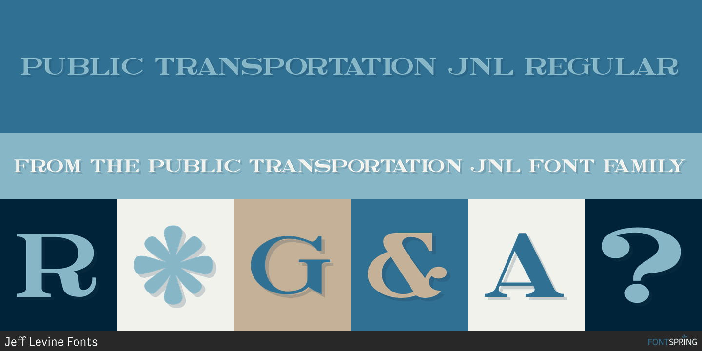 Public Transportation JNL Font