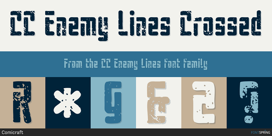 CC Enemy Lines Crossed Font