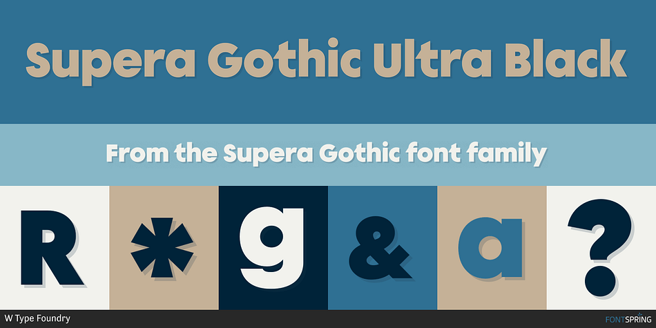 Supera Gothic Ultra Black Font
