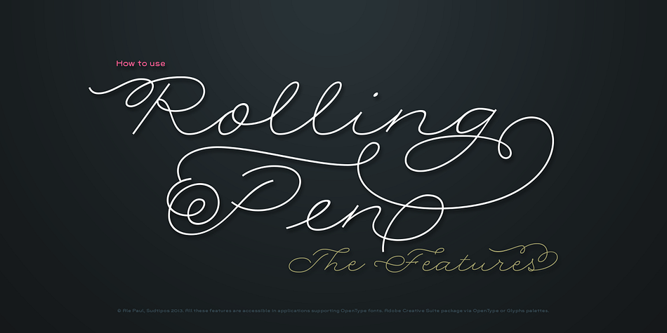 Rolling Pen Font
