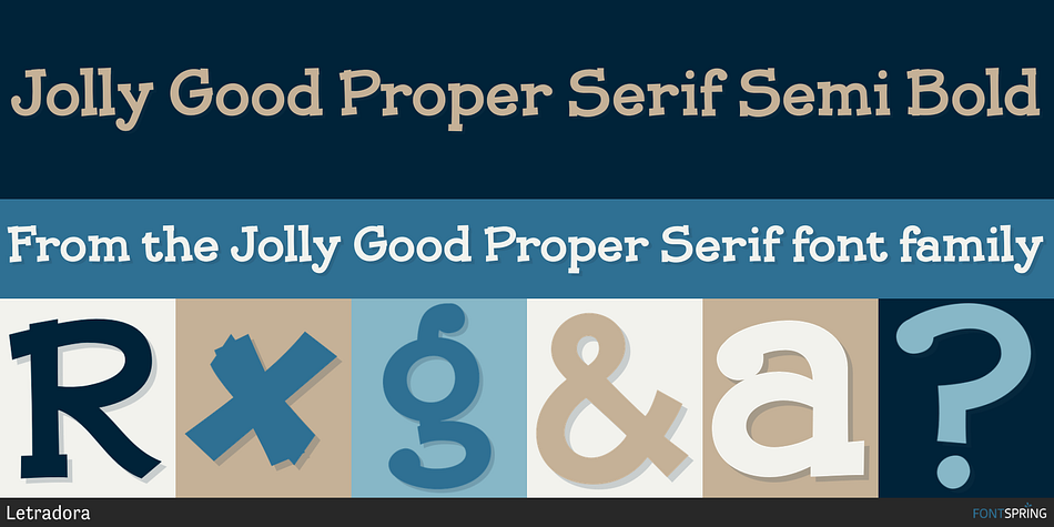 Jolly Good Proper Serif Semi Bold Font