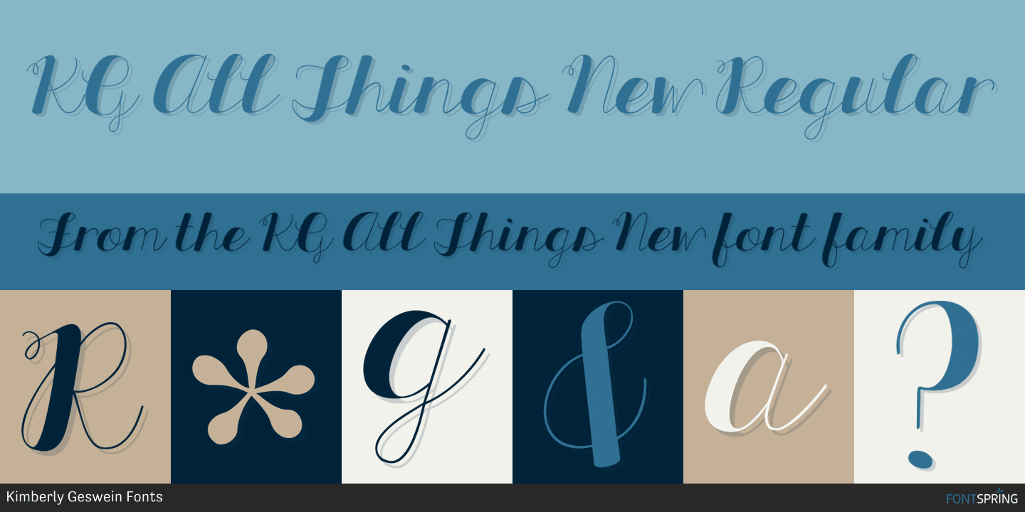 KG All Things New Font