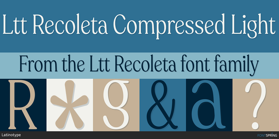 Ltt Recoleta Compressed Light Font