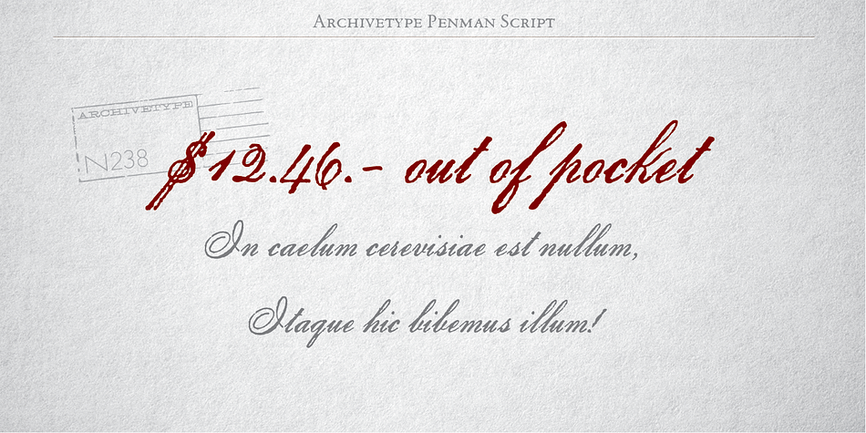 Archive Penman Script Font