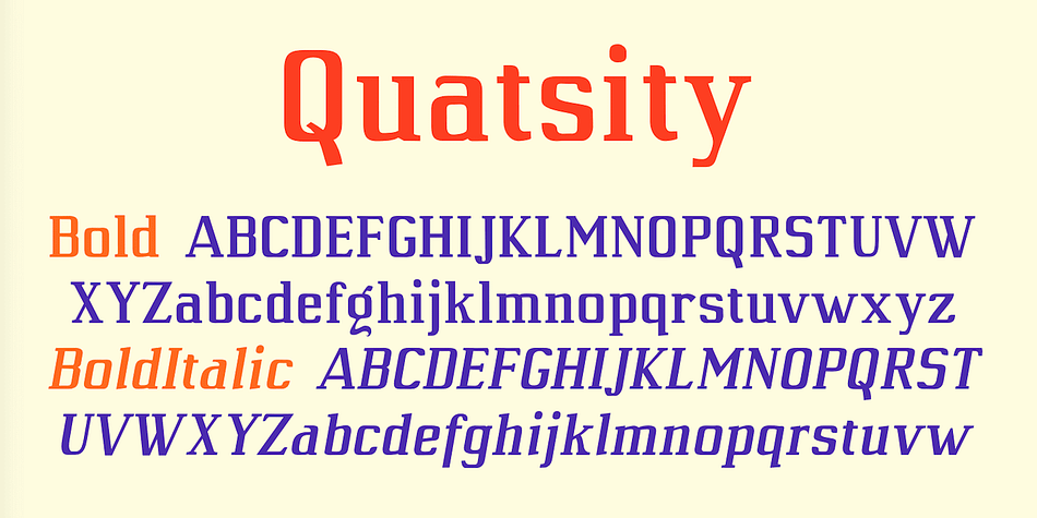 Quatsity Font