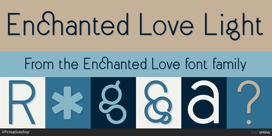 Enchanted Love Light Font