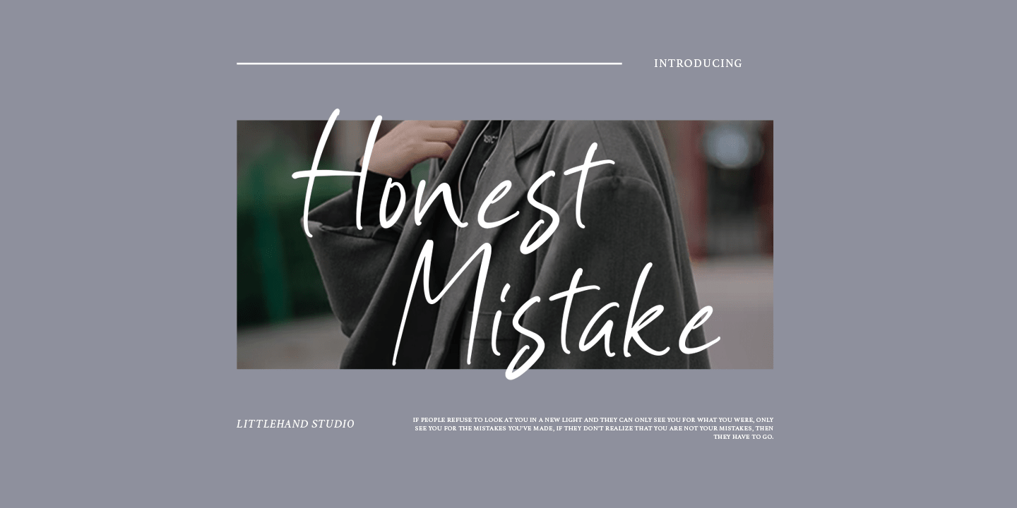 Honest Mistake Font
