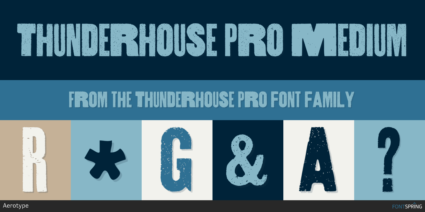 Fonts similar to Thunderhouse Pro