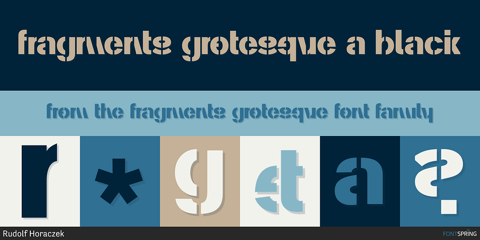 Fragments Grotesque A Black Font