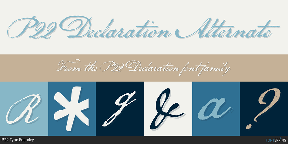 P22 Declaration Font