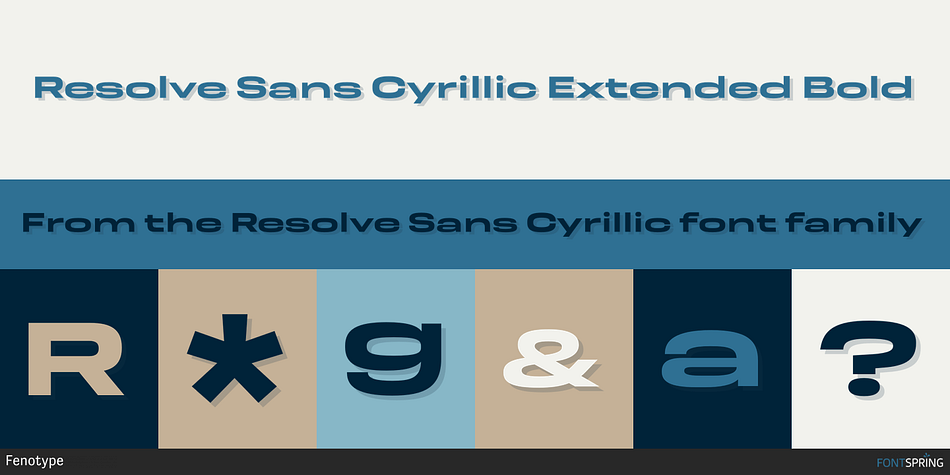 Resolve Sans Cyrillic Extended Bold Font