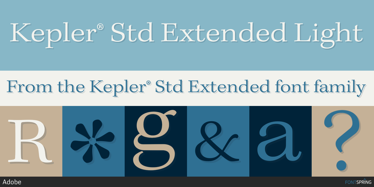 Fonts similar to Kepler® Std Extended