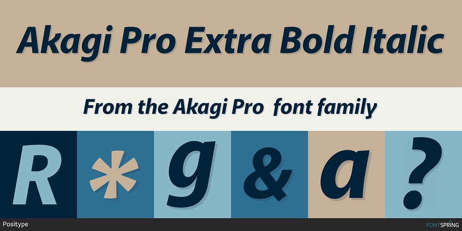 Akagi Pro Font