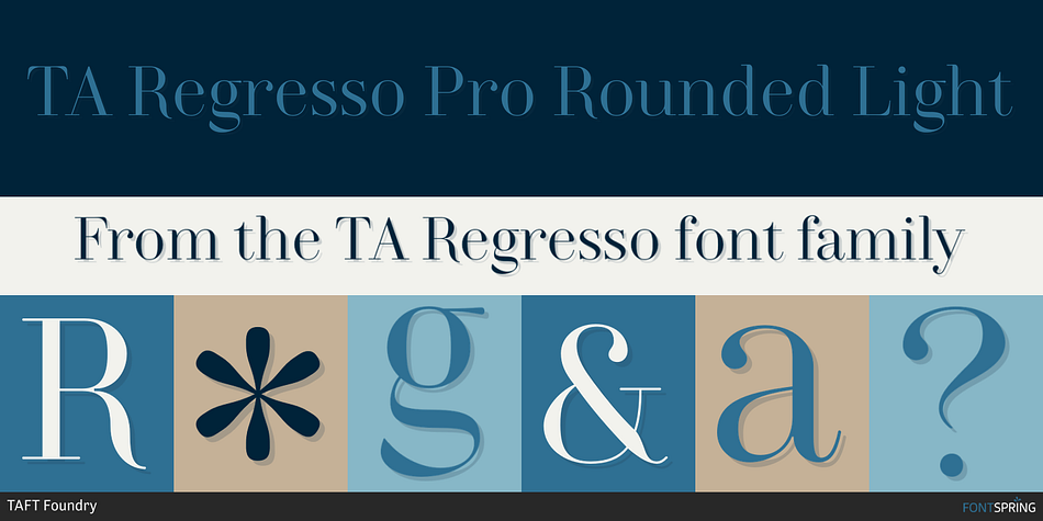 TA Regresso Pro Rounded Light Font