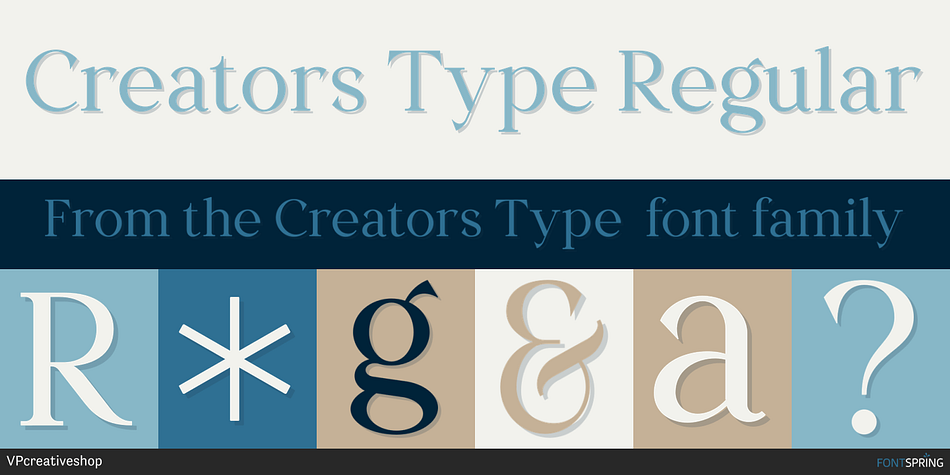 Creators Type Regular Font