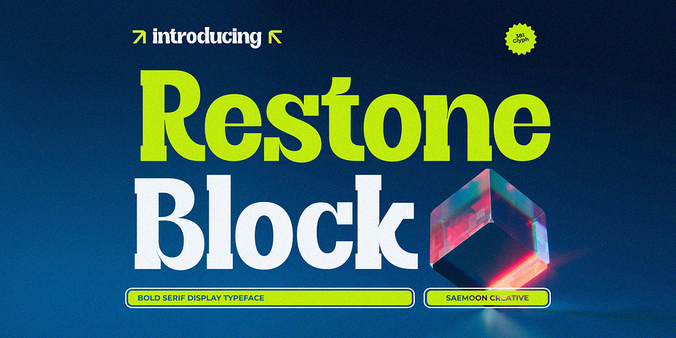 Restone Block Font