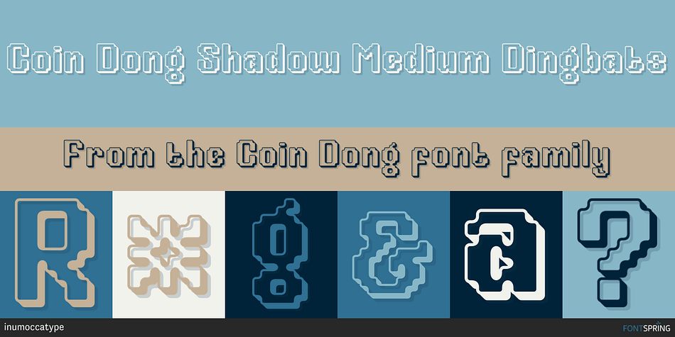 Coin Dong Shadow Medium Dingbats Font