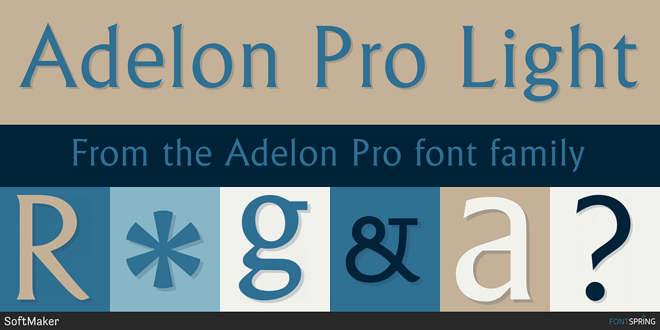 Adelon Pro Light Font