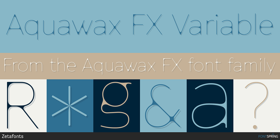 Aquawax FX Variable Font