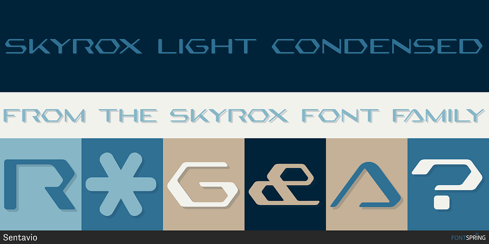 Skyrox Light Condensed Font