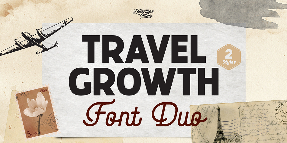 Travel Growth Duo Font