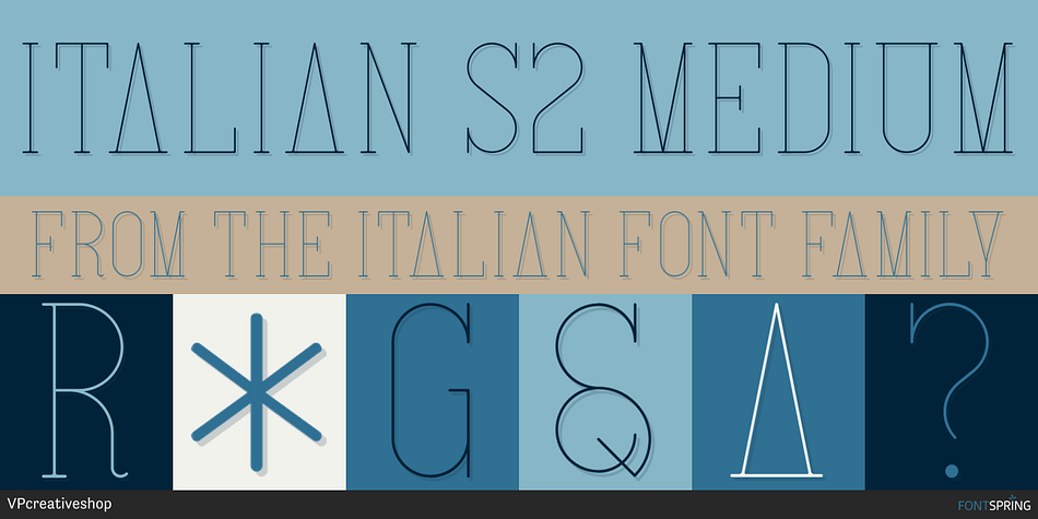 Italian S2 Medium Font