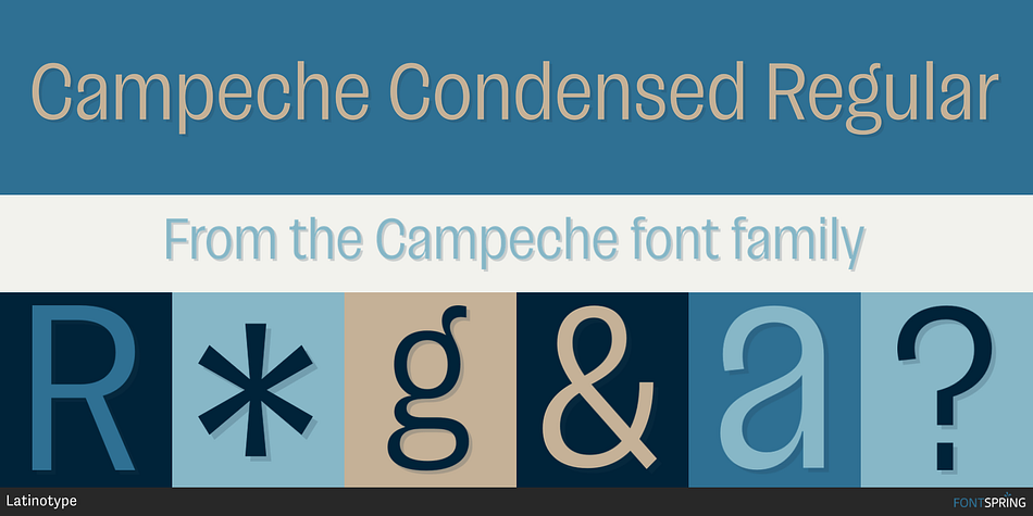 Campeche Condensed Regular Font