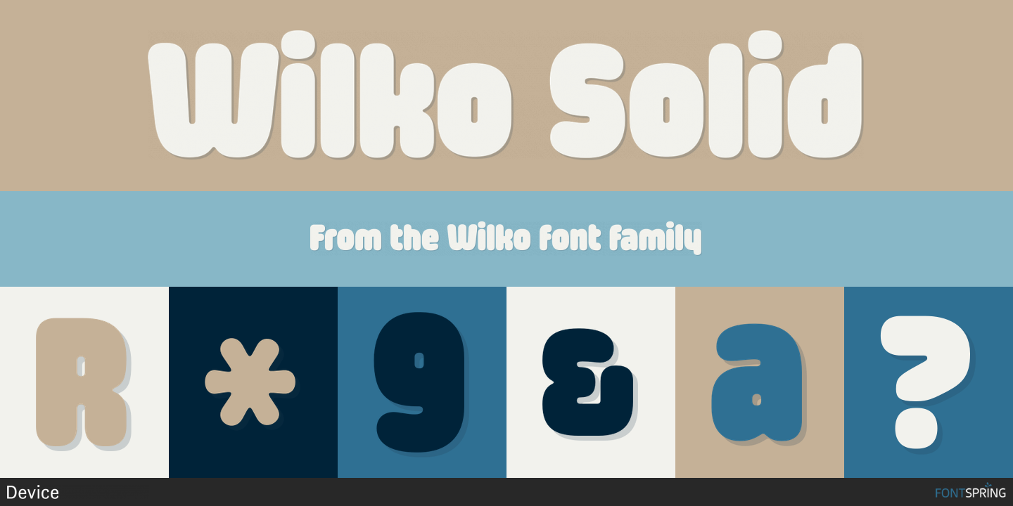 Fonts similar to Wilko