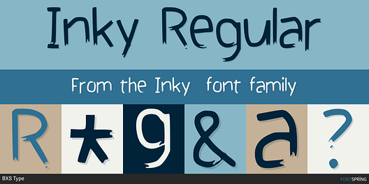 Fonts similar to Inky