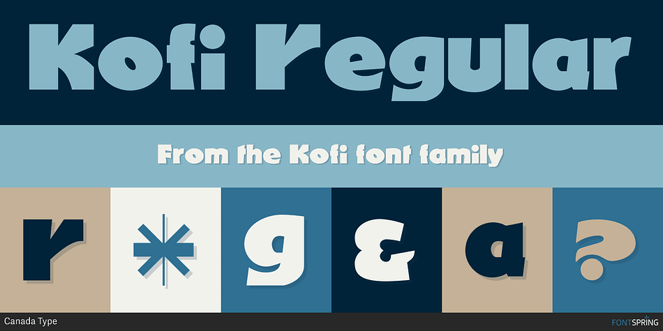 Kofi Font Family by Canada Type - Fontspring