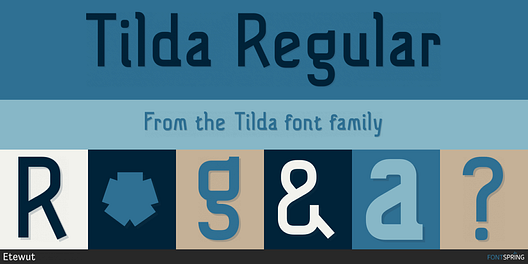 Fonts similar to Tilda
