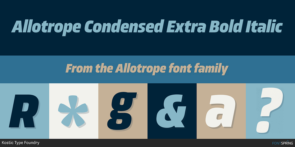 Allotrope Condensed Font