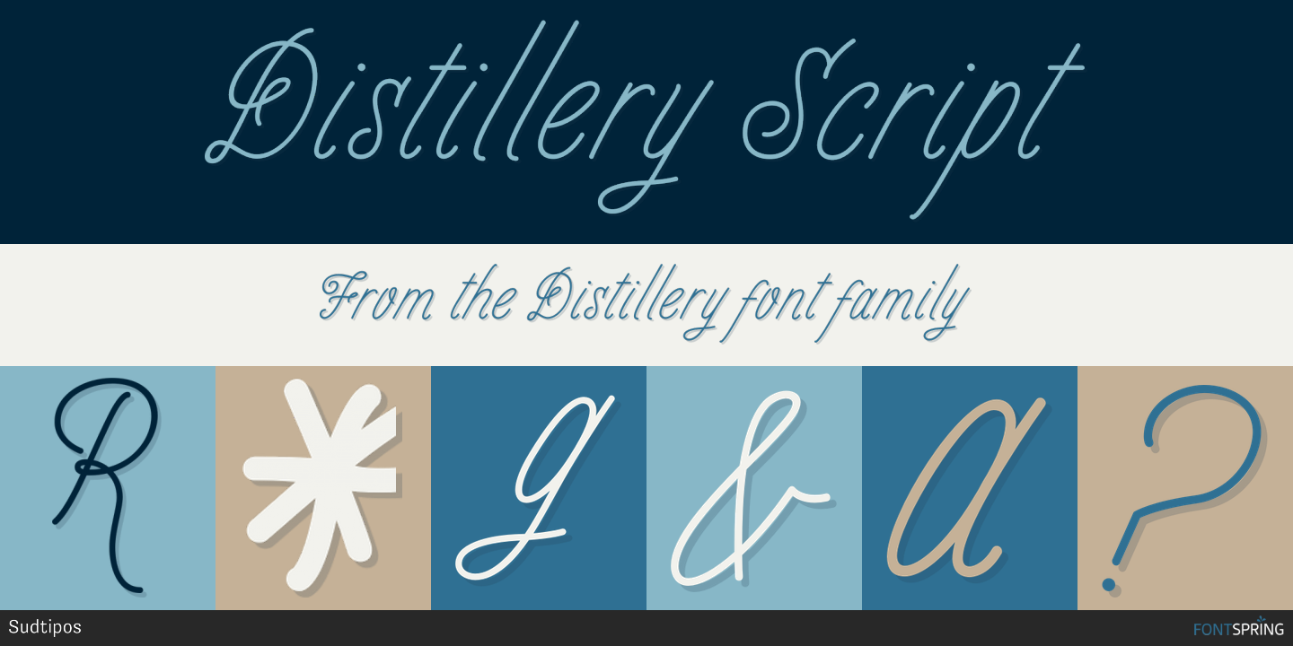 Fonts similar to Distillery