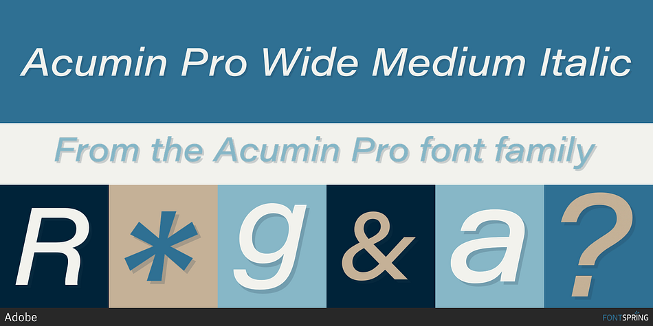 Acumin Pro Wide Font