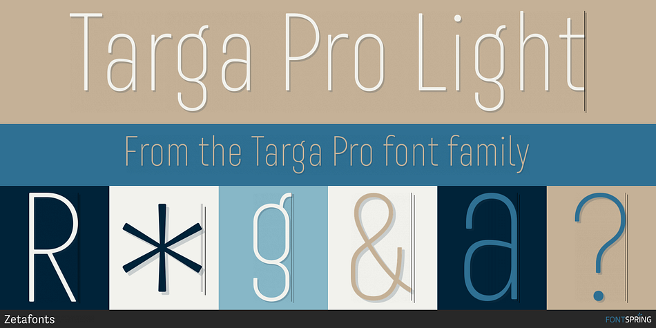 Targa Pro Light Font
