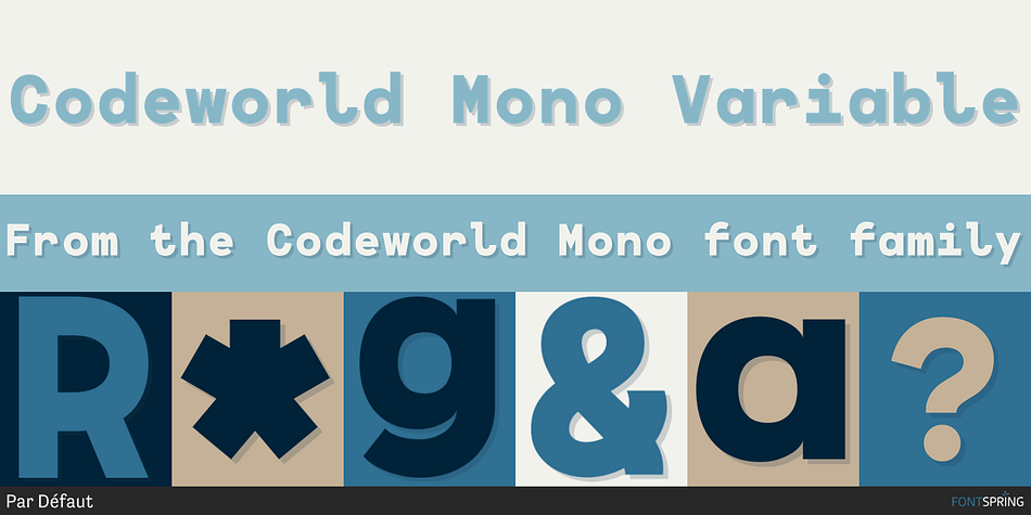 Codeworld Mono Variable Font