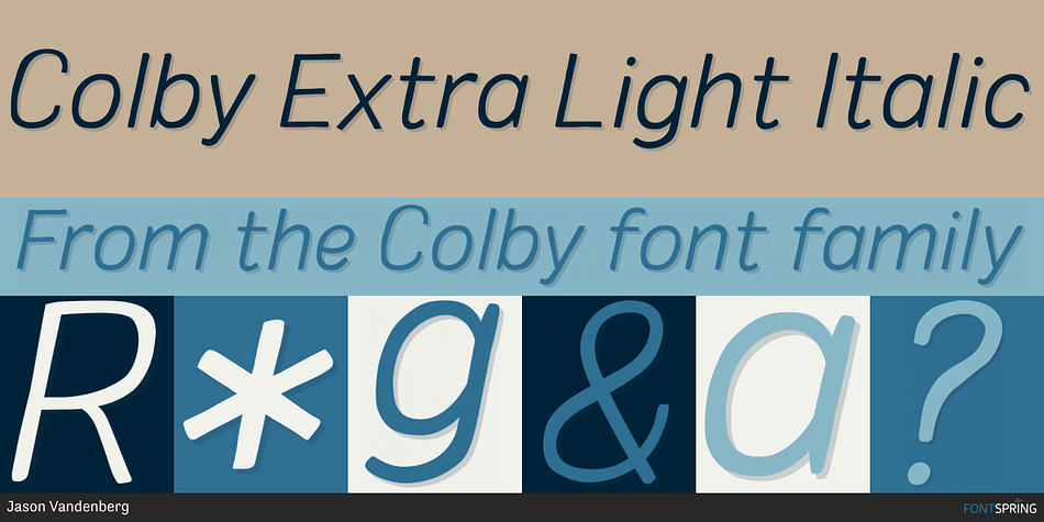 Colby Standard Font