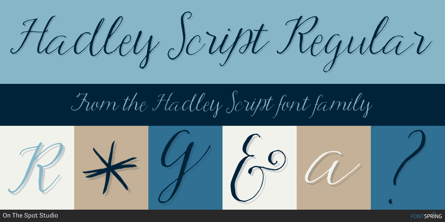Fonts similar to Hadley Script