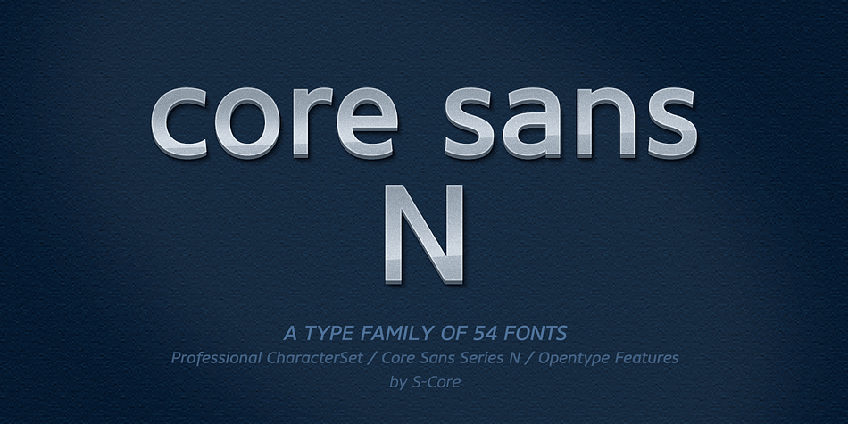 Core Sans N Font