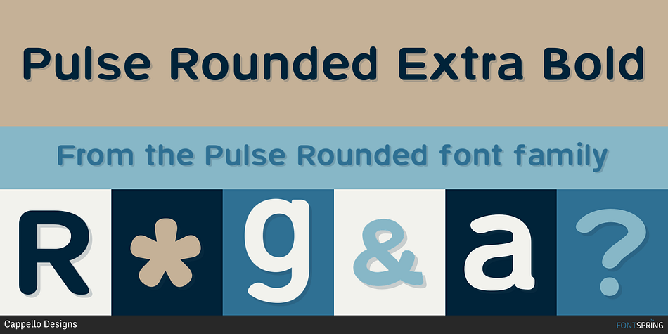 Pulse Rounded Extra Bold Font