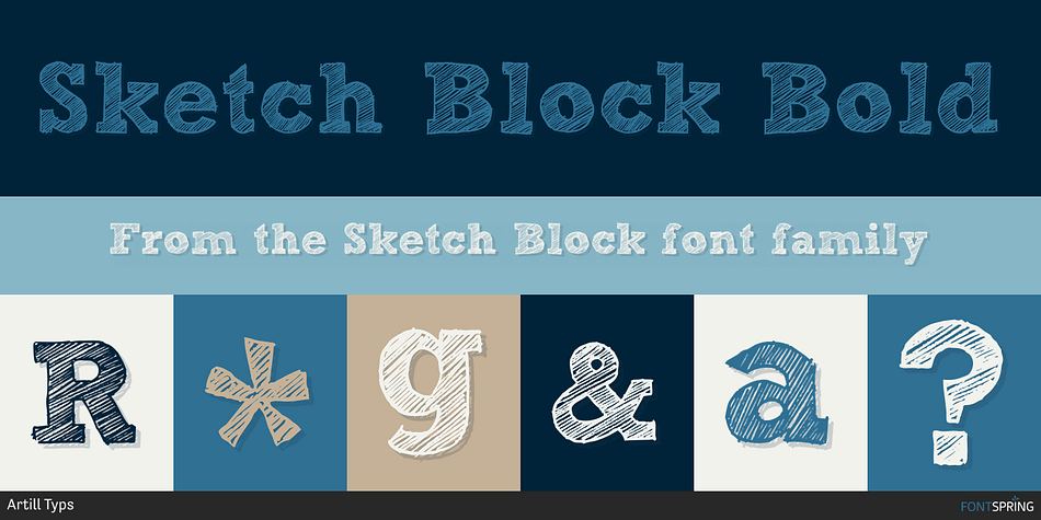Sketch Block Bold Font