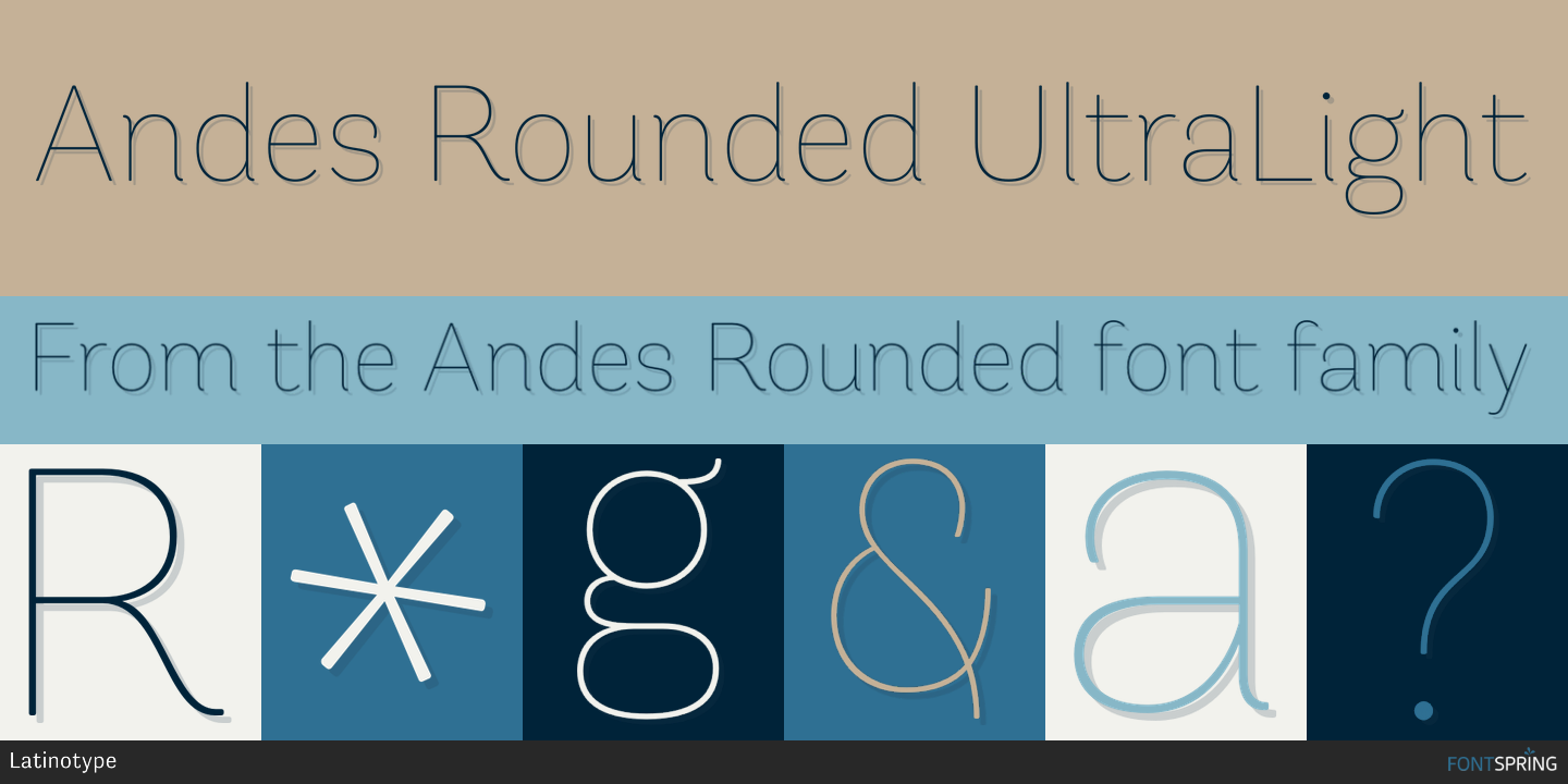 Fonts similar to Andes Rounded