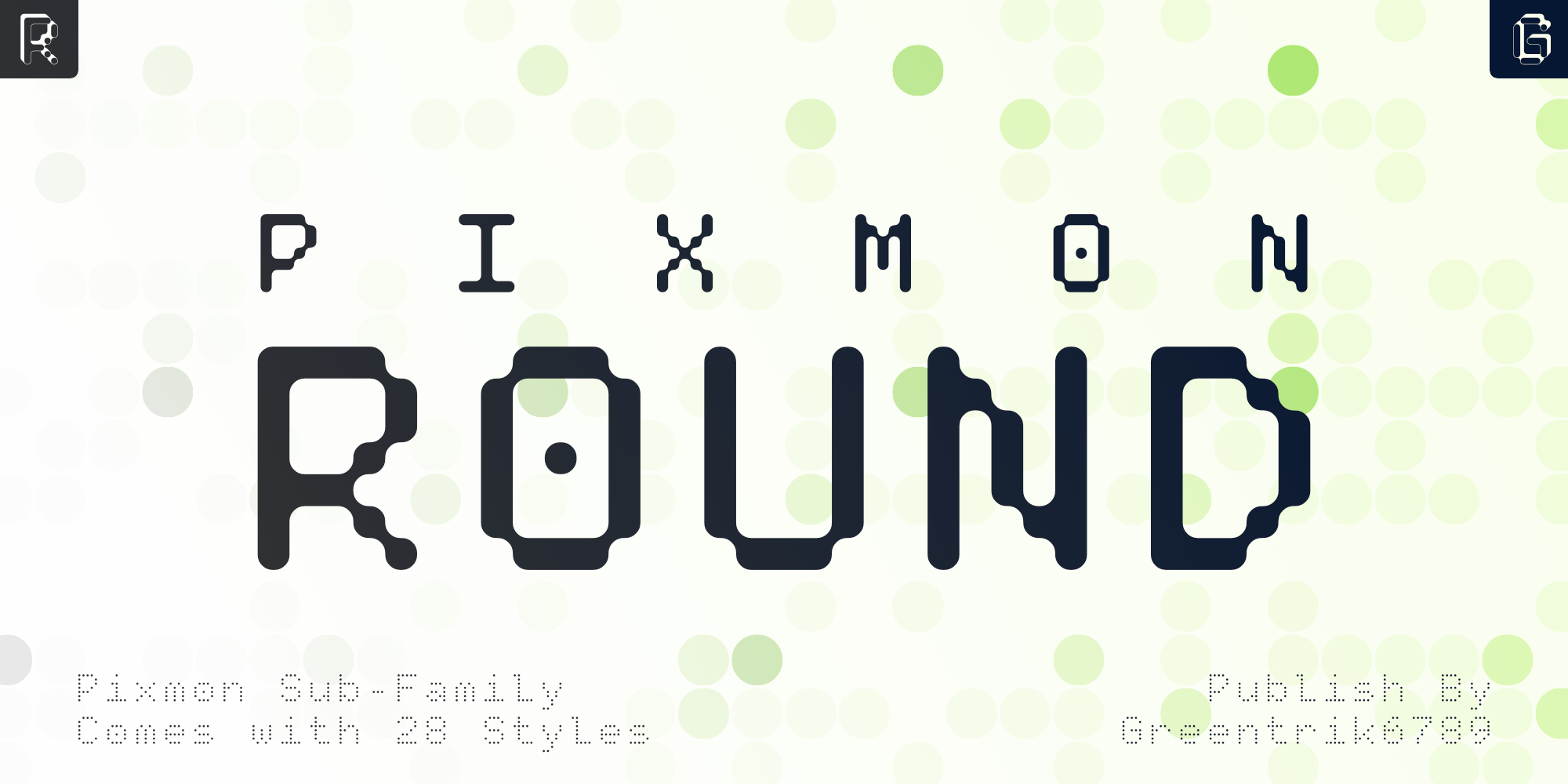 Pixmon Round Font