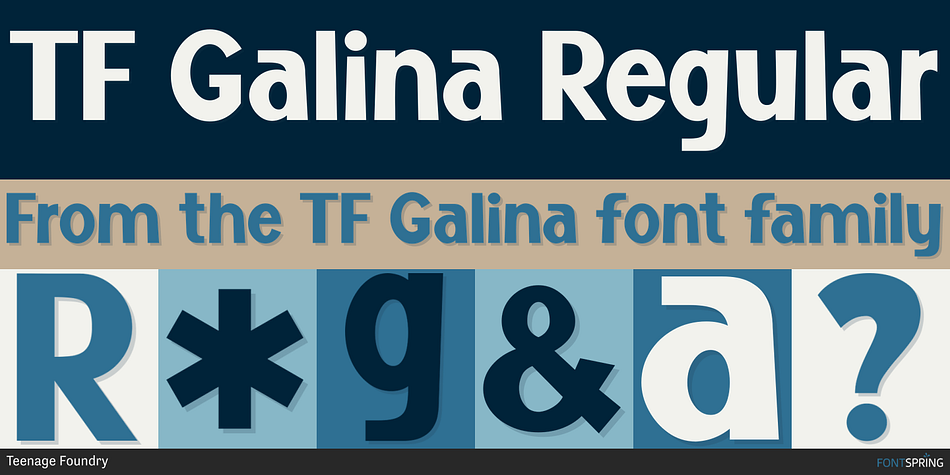 TF Galina Regular Font