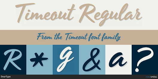 Fonts similar to Timeout