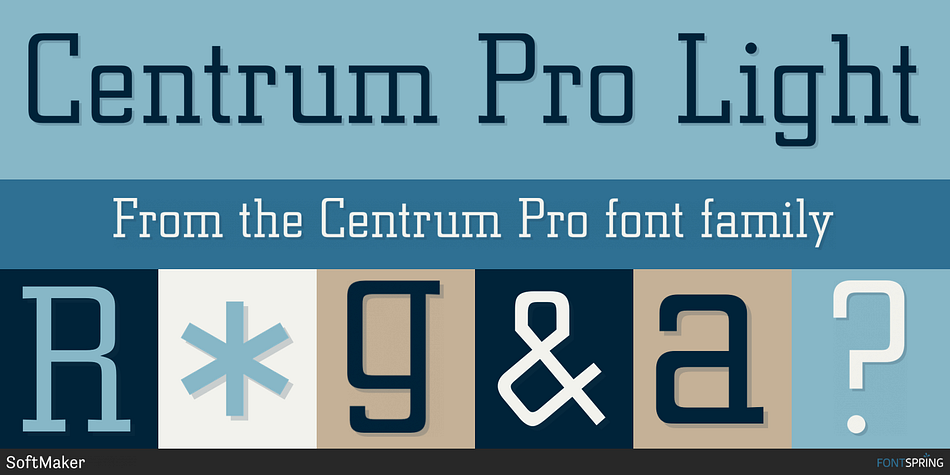 Centrum Pro Light Font