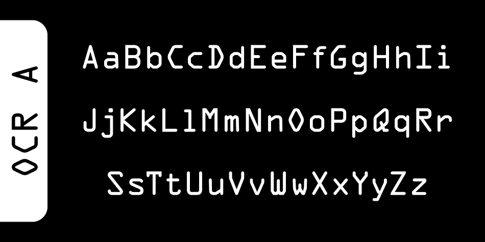 OCR A Font