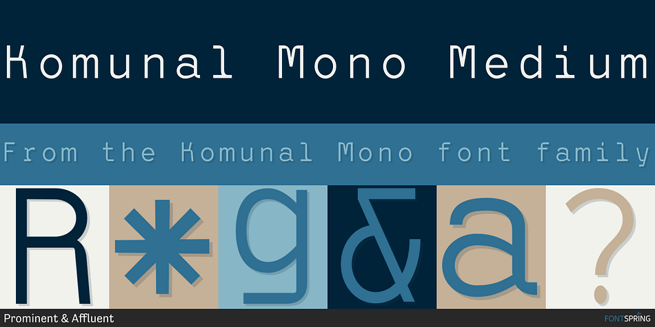 Komunal Mono Medium Font